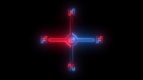 Methane Molecular Structure Symbol Neon Line Animation Isolated On Black Background 54731454