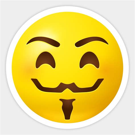 Anonymous Hacker Mask Emoji By Vilmos Varga Emoji Mustache Emoji