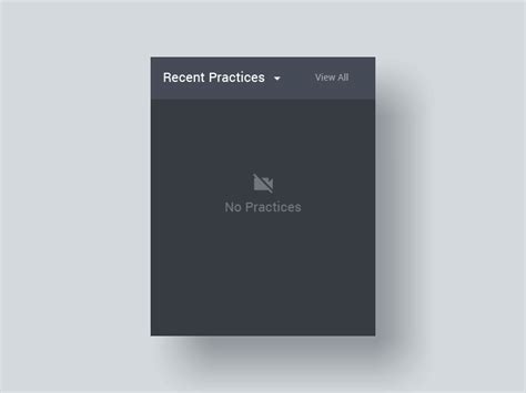 recent practices widget by ivan ivanov on dribbble