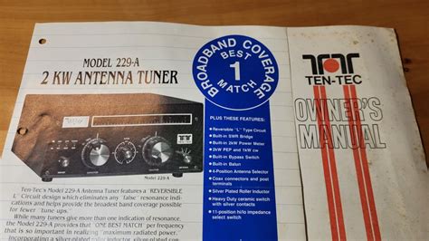 Ten Tec 229a Kw Antennentuner Gebraucht In Nussbaumen Tg Für Chf 170 Mit Lieferung Auf