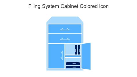 Filing System Cabinet Colored Icon In Powerpoint Pptx Png And Editable Eps Format PPT Presentation