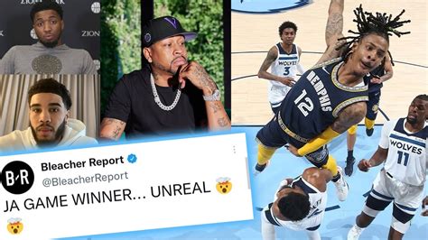 Nba Twitter Reacts To Ja Morant Insane Poster Dunk Over Malik Beasley