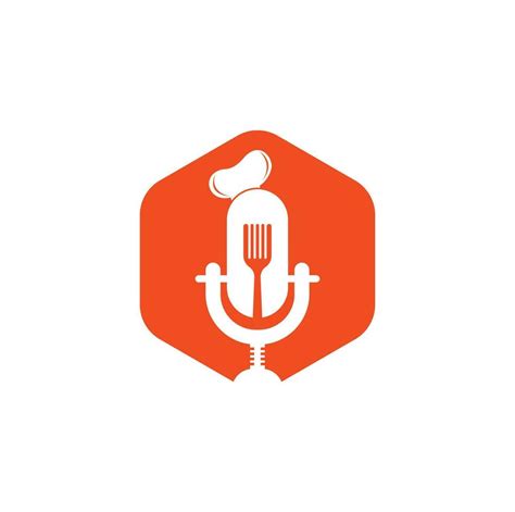 Chef Podcast Logo Design Template Chef Education Logo Design Vector 14038636 Vector Art At Vecteezy