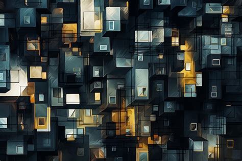 Premium Ai Image Abstract Urban Patterns
