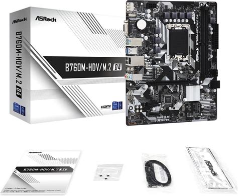 Asrock B760m Hdv M 2 Lga 1700 Ddr4 Micro Atx Motherboard Newegg Ca