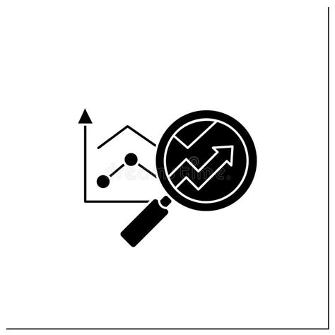 Predictive Analytics Glyph Icon Stock Vector Illustration Of Abstract