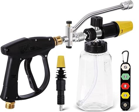 Zatooto Pressure Washer Foam Cannon Gun Kit With Dual