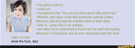 Sis Gets A Haircut Pixie Cut Compliment Her Hey Sis You Look Good