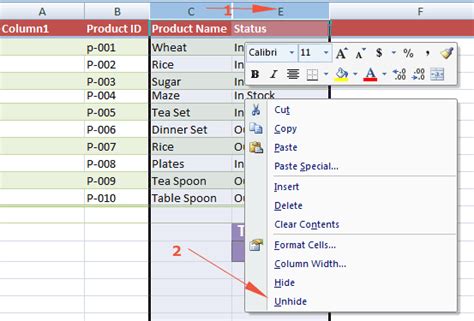 Cannot Unhide A Column In Excel Zingpassa