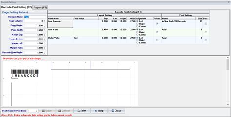 Barcode Designing Printing Module Cygnet Face