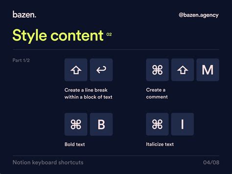 Design Tip Notion Keyboard Shortcuts Part 1 By Bazentalks On Dribbble