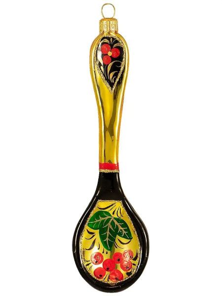 Стеклянная елочная игрушка Ложка Лакомка Фабрика Ариель купить C доставкой на Ozon по низкой