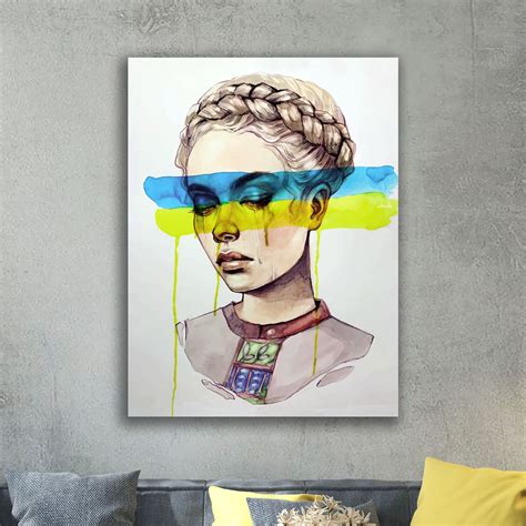 Патріотична картина на полотні “З вірою в Україну” Lucky Molli сучасні картини на полотні