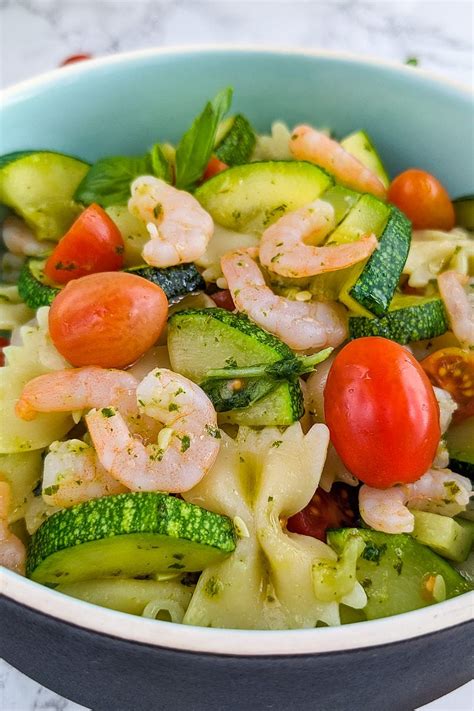 Shrimp Pasta Salad With Italian Dressing Go Cook Yummy