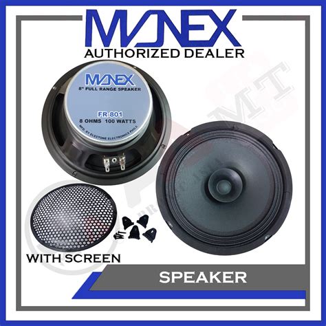 Manex Fr Watts Ohms Full Range Speaker With Sc Screen