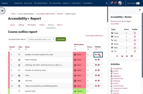 The Accessibility Moodle Toolkit Learning And Teaching
