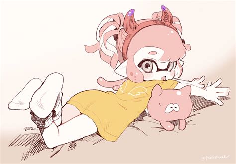 Inkling Player Character And Inkling Girl Splatoon And 1 More Drawn
