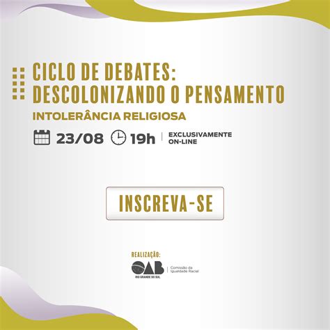 Ciclo De Debates Descolonizando O Pensamento C Ae Dd A Png