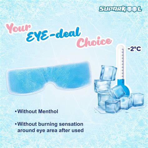 Suparkool Cooling Eye Patch 5s Cooling Gel Relaxing Soothing Effect