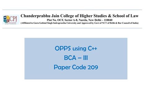 Opps Using C Pdf