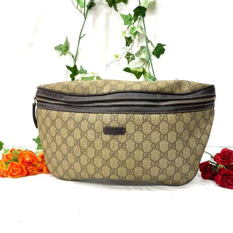 50％割引ホワイト系【ついに再販開始！】 ️ 良品 Gucci Ggスプリーム ウエストポーチ 正規品 鑑定済み ️ ポーチ バニティ バッグ