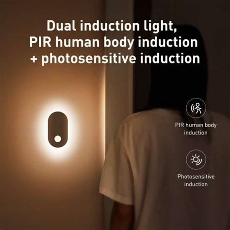 Promo Baseus Lampu Sensor Otomatis Deteksi Gerak Orang Human Body