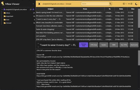 GoldFynch MBOX Viewer