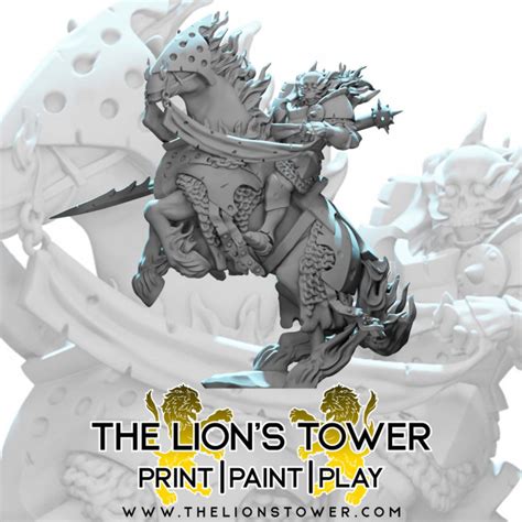 3d Printable Infernal Paladins Set Of 4 X 32mm Scale Presupported