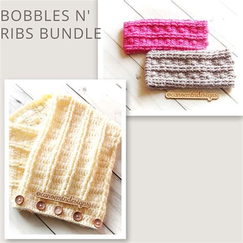 Bobbles N Ribs Bundle Crochet Patterns Canoe Mtn Designs