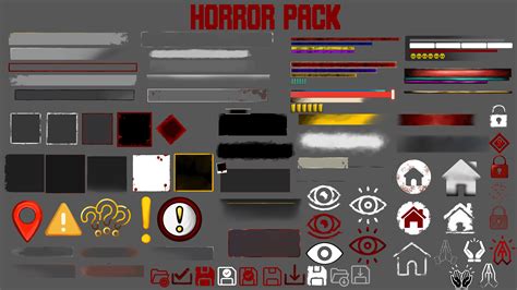 Horror Ui Pack Vol1 By Asset Collection By Pdr Team