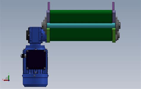 皮带输送机300x1000带电机的轻型版solidworks 2018模型图纸免费下载 懒石网