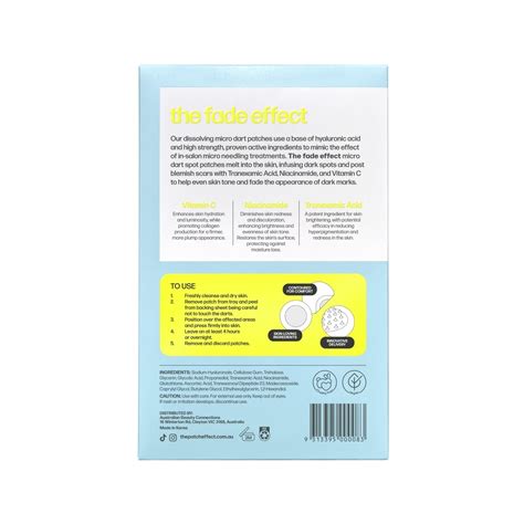The Patch Effect 9 Piece The Fade Effect Dissolving Micro Dart Patches