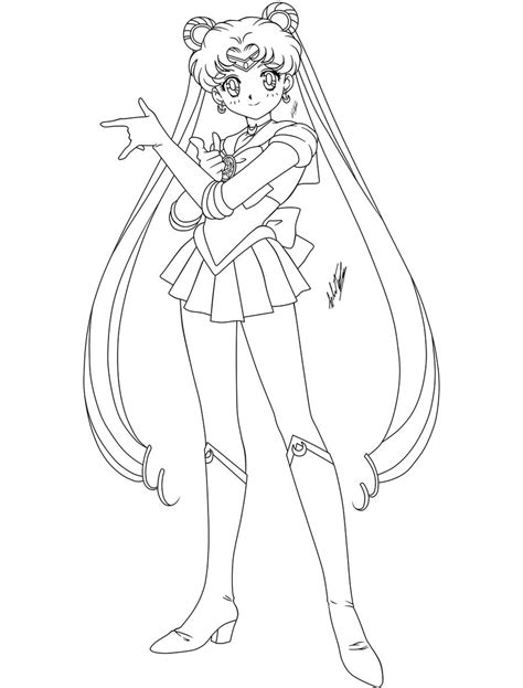 Sailor Moon Lineart By Krizeii On Deviantart