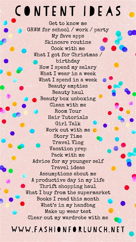 Recipe Ideas For A Vlog Artofit