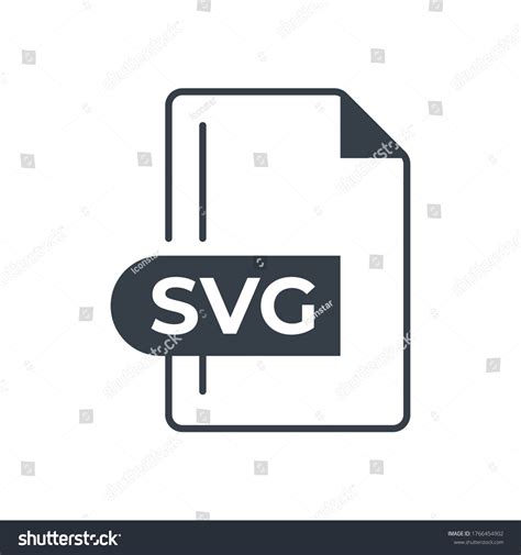 Svg File Format Icon Svg Extension Stock Vector Royalty Free Shutterstock