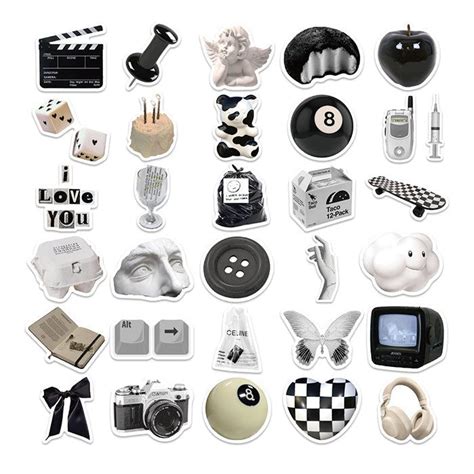 E Girl Aesthetic Sticker Pack 10 Pcs Y2k Stickers Iphone Case