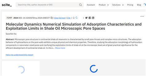 Citation Report Molecular Dynamics Numerical Simulation Of Adsorption