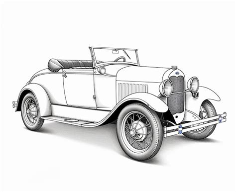 Carro Para Colorir Foto Premium