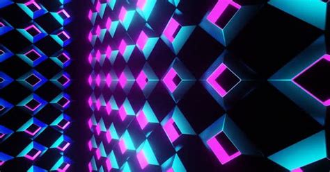 Pink And Cyan Locked Up In Cubic Background Vj Loop In Hd Backgrounds