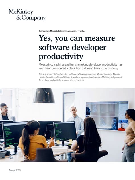 Yes You Can Measure Software Developer Productivity Pdf Artificial