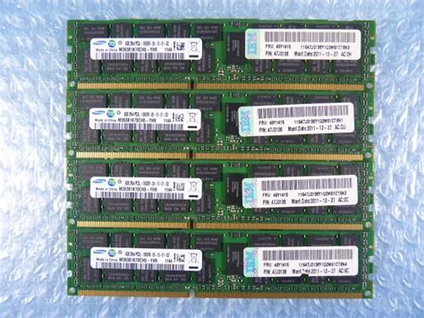 Yahooオークション 1mof 8gb 4枚セット 計32gb Ddr3 1333 Pc3l 1
