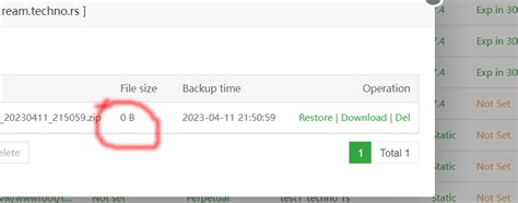 Problem With Backup Sites Aapanel Free Hosting Control Panel One