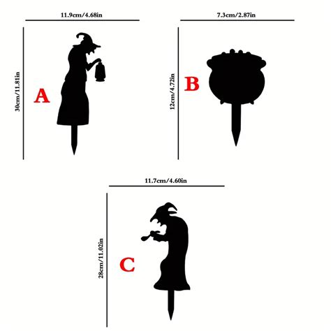 Witch Garden Stake Metal Silhouette Yard Sign Stake Temu