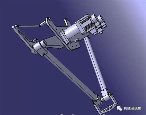 机器人两自由度并联机构3D模型图纸 STP格式 知乎