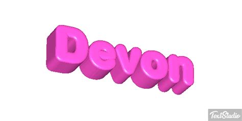 Devon Name Animated  Logo Designs