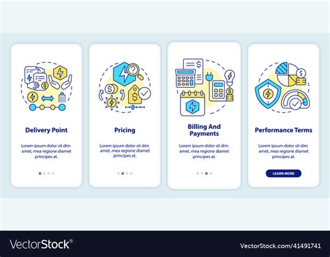 Ppa Sales Onboarding Mobile App Screen Royalty Free Vector