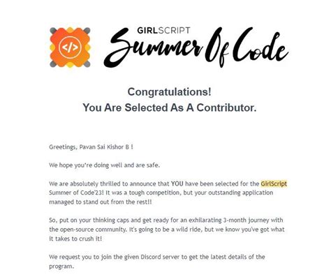 pavan sai kishor boragala on linkedin girlscriptsummerofcode