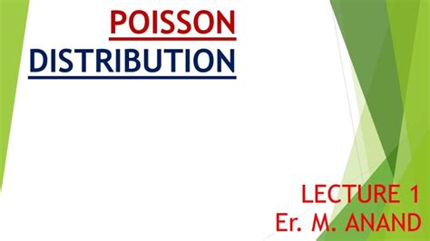 Poisson Distribution L 1statisticsmathematicalstatistics