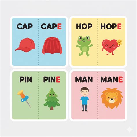 Magic E Words Flashcard Worksheet Download And Print Now