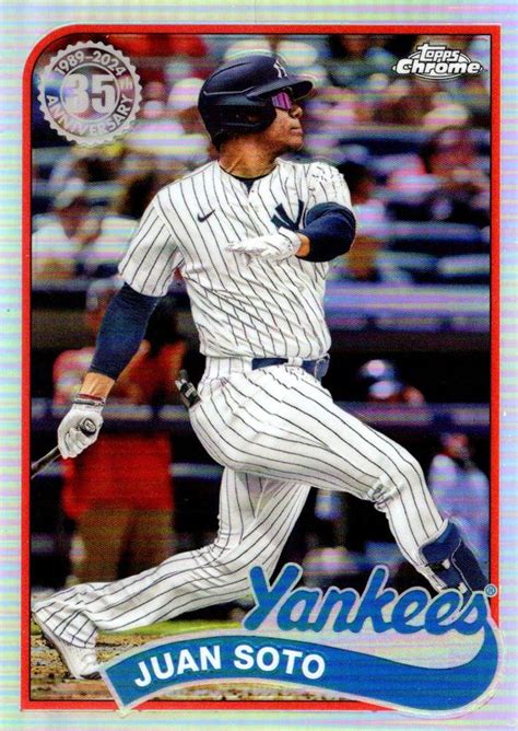 2024 Topps Chrome 1989 Topps Baseball 35th Anniversary 89CB 9 Juan Soto Trading Card Database